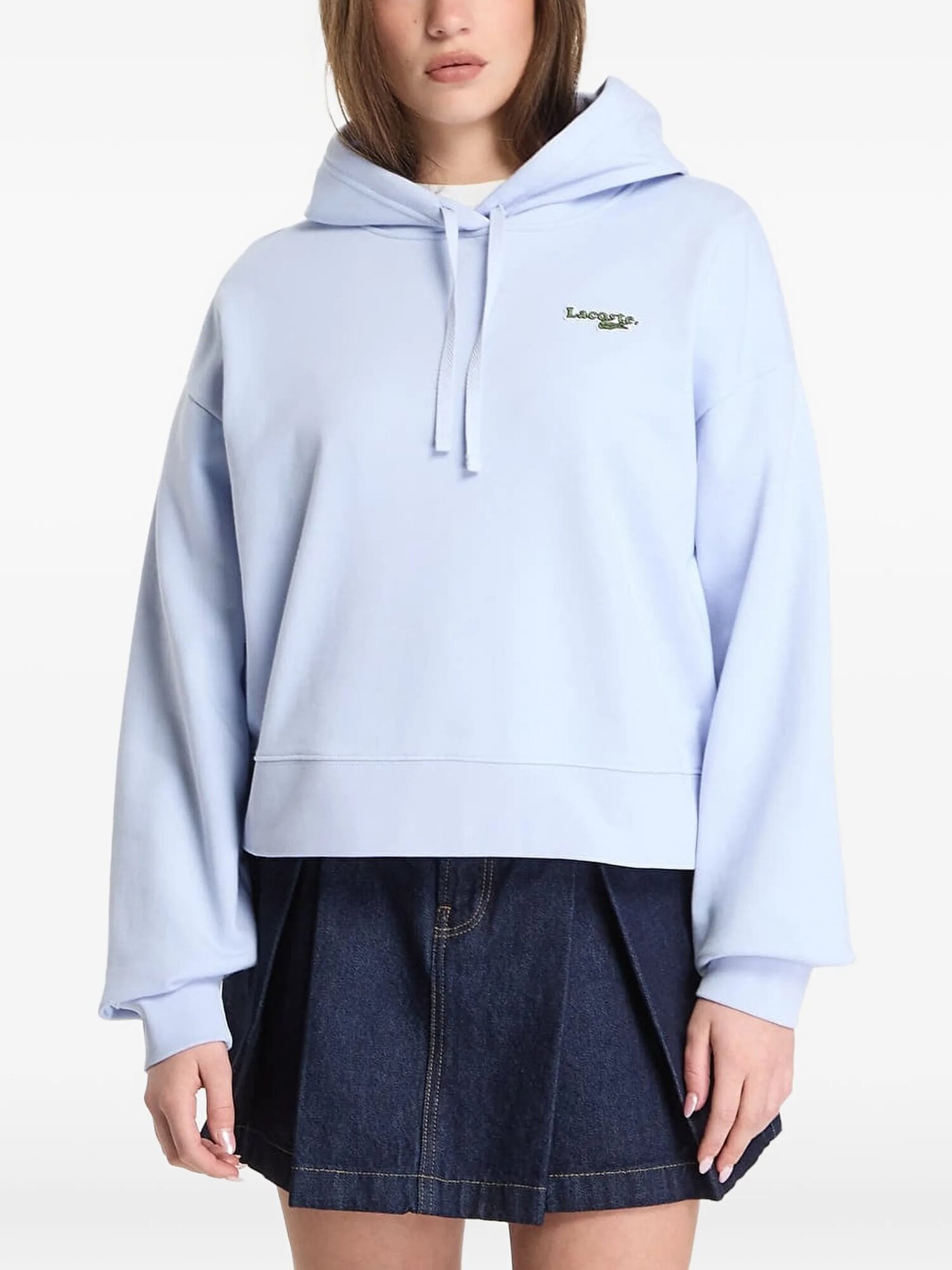 Худи Logo-patch drawstring hoodie