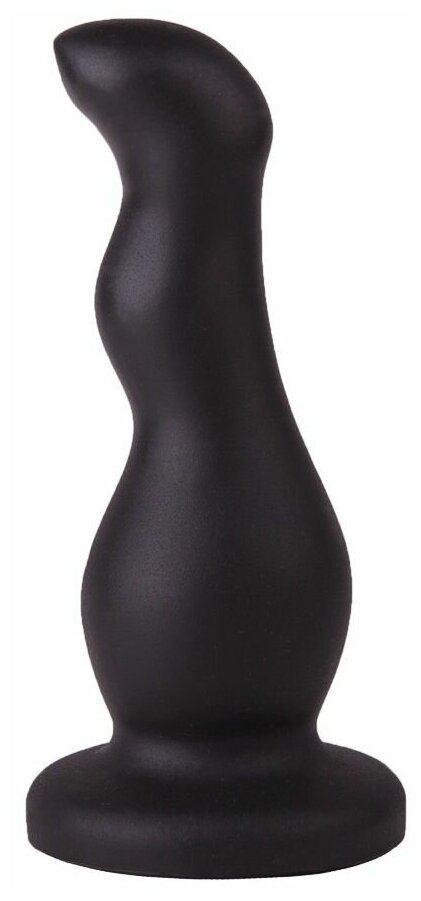 LOVETOY Чёрный анальный стимулятор для массажа простаты - 13,5 см.