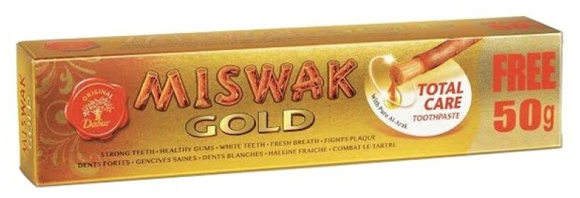 Зубная паста Мисвак Голд марки Дабур (Miswak Gold Dabur), 150 грамм