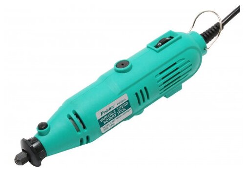 Дрель ручная мини в комплекте с насадками Pro'skit PT-5501I, питание 220В, регулировка 10,000-32,000 об / мин, размер цанги ? 3,2 мм и ? 2,5 мм, макси