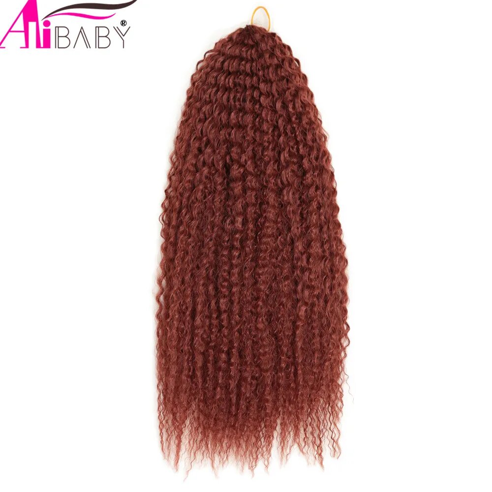 Синтетические афро-кудри Алибиби 20-28 дюймов 20 дюймов, 1 шт./лот, # 350