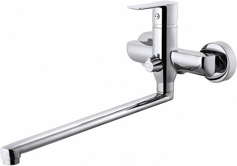 ARGO Смеситель для ванны и умывальника OLIMP NEW d-35, керамбукса, L-обр. излив 325 мм,