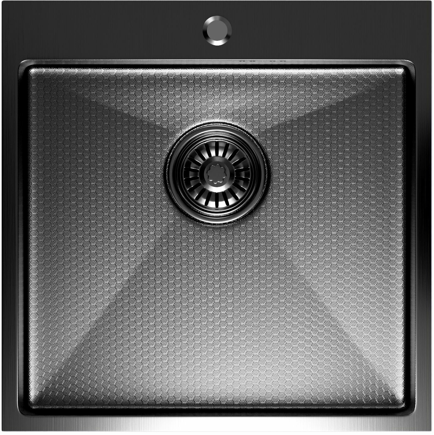 Мойка кухонная Mixline Pro 50 черный графит с декором Нано