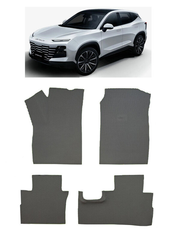 Jetour Dashing 2022 - н. в. коврики EVA Smart Комплект в салон