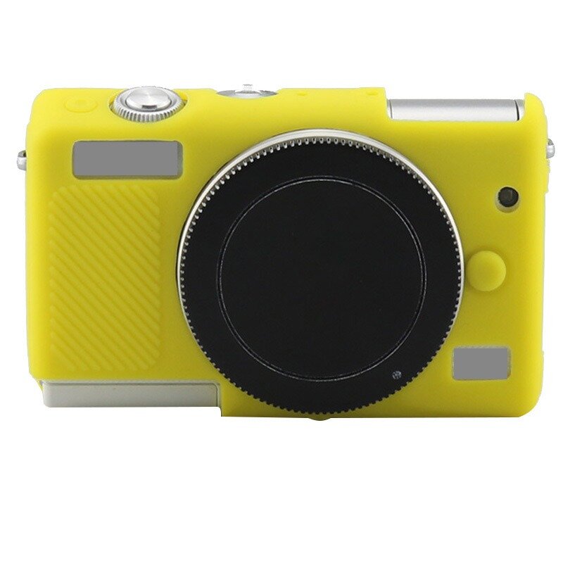 Защитный силиконовый чехол MyPads для фотоаппарата Canon EOS M100 ультра-тонкая полимерная из мягкого качественного силикона желтый