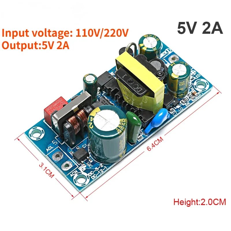 Блок питания 5V 2A 110/220V AC-DC