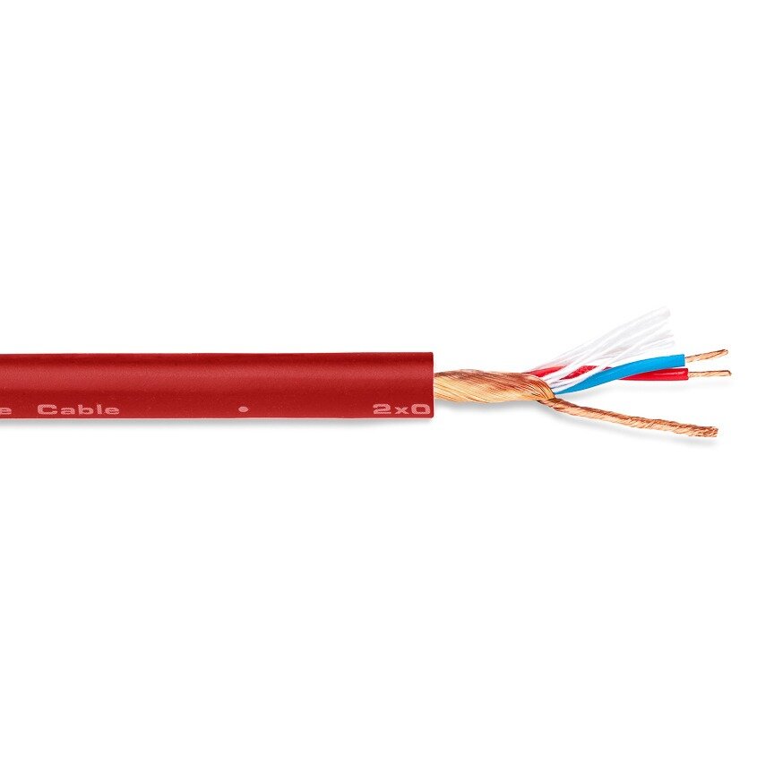 Кабель микрофонный в нарезку MrCable COURAGE MKII RED, 1 м