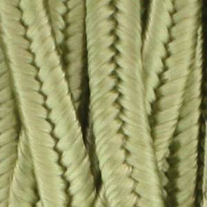 Сутаж, 3х1мм, вискоза, цвет бледно-зеленый, 5 метров