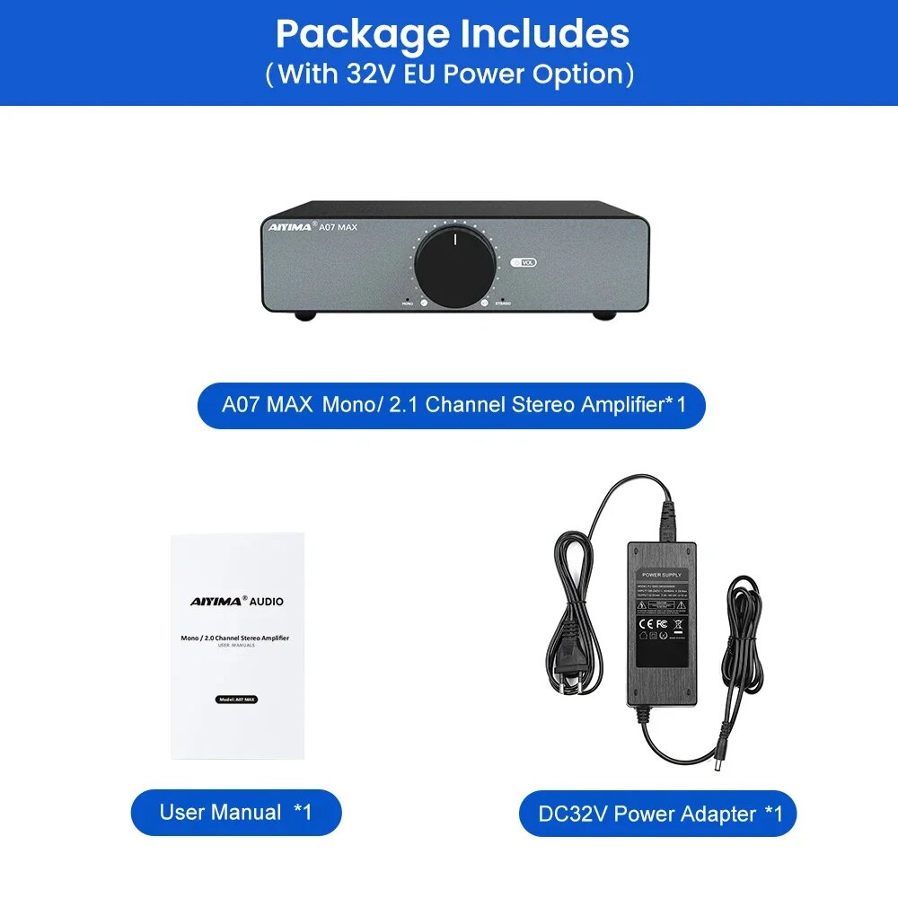 AIYIMA A07 MAX Усилитель мощности 300 Вт