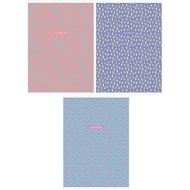 STAFF Тетрадь бумвинил, А4, 96 л, скоба, офсет №2 эконом, клетка, S, синий. Комплект 5 штук