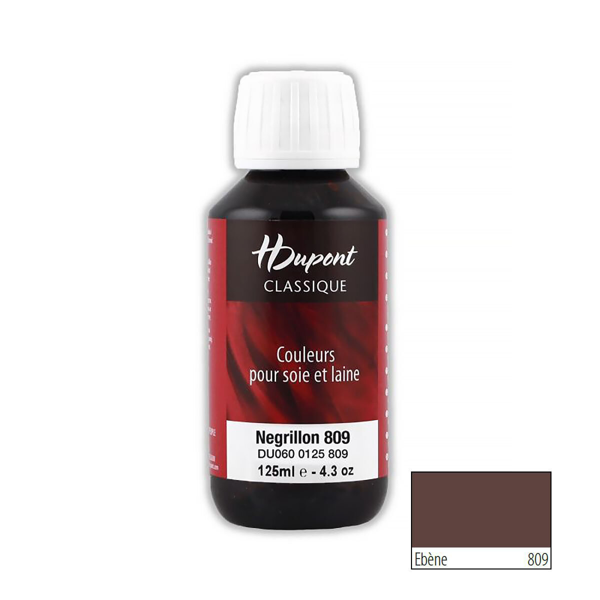 Краска для шелка H Dupont Classiс, 125мл, DU0600125 (809 темно-бурый)