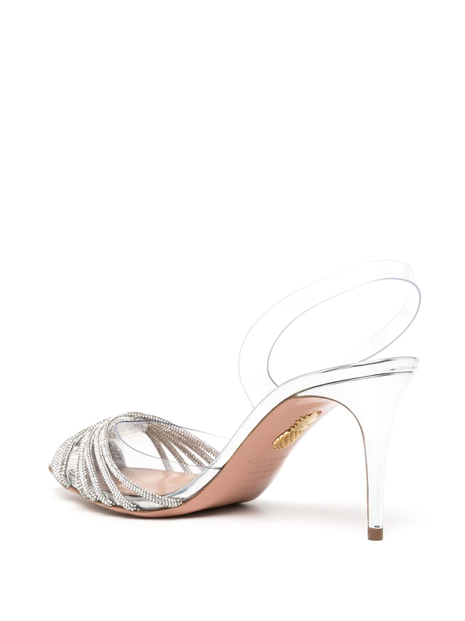 Туфли Aquazzura Gatsby Sling, размер 37, Silver — фото 1