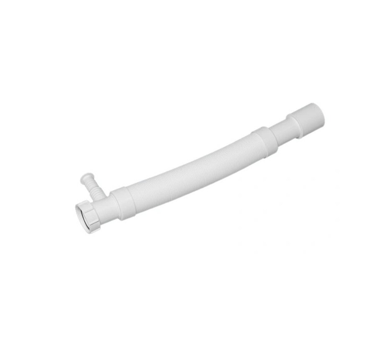 Гофра для сифона McAlpine MRMF2W, 1 1/2"х40/50мм, L460-1000мм, с отводом для бытовой техники