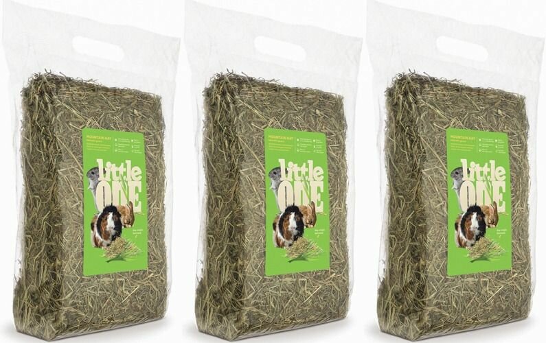Little one Сено горное непрессованное, 1000 г, 3 уп
