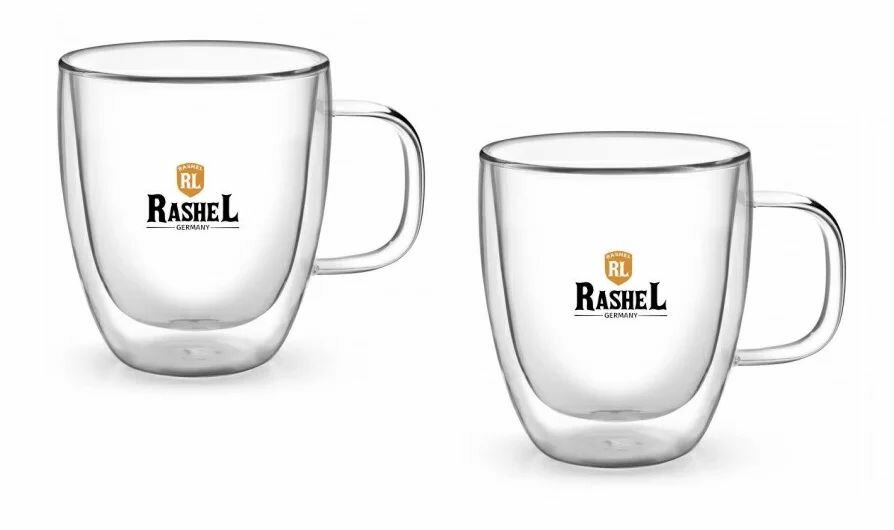 Набор стеклянных кружек Rashel R-250 (2 шт. по 0,25 литра)
