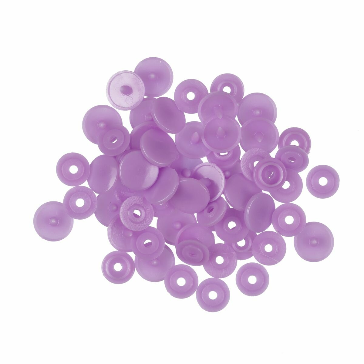 Кнопки "Micron" POM-10 Кнопки пластиковые d 10 мм 15 шт. № 013 фиолетовый