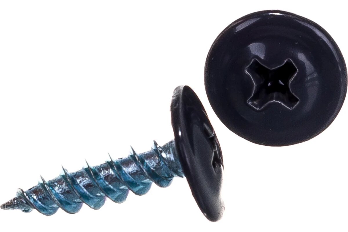 Качественный крепеж Прессшайба серый графит 4,2\25 RAL 7024 острая 160 шт 0200296 КЧ