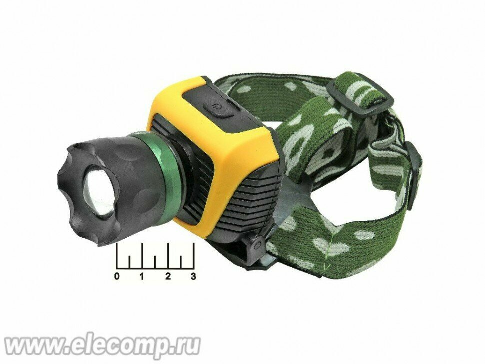 Фонарь налобный 1 светодиод 20000W аккумуляторный BL-6896 + авто з/у zoom