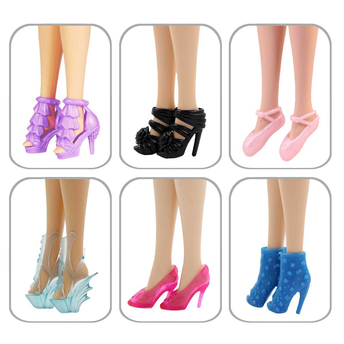 6 пар обуви для Барби - "Прима"