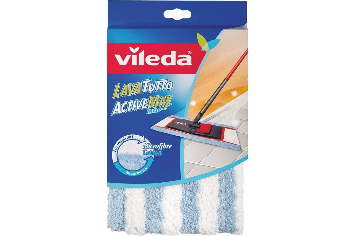 Насадка для швабры Vileda Activemax 141001/2 совместимая с системой крепления