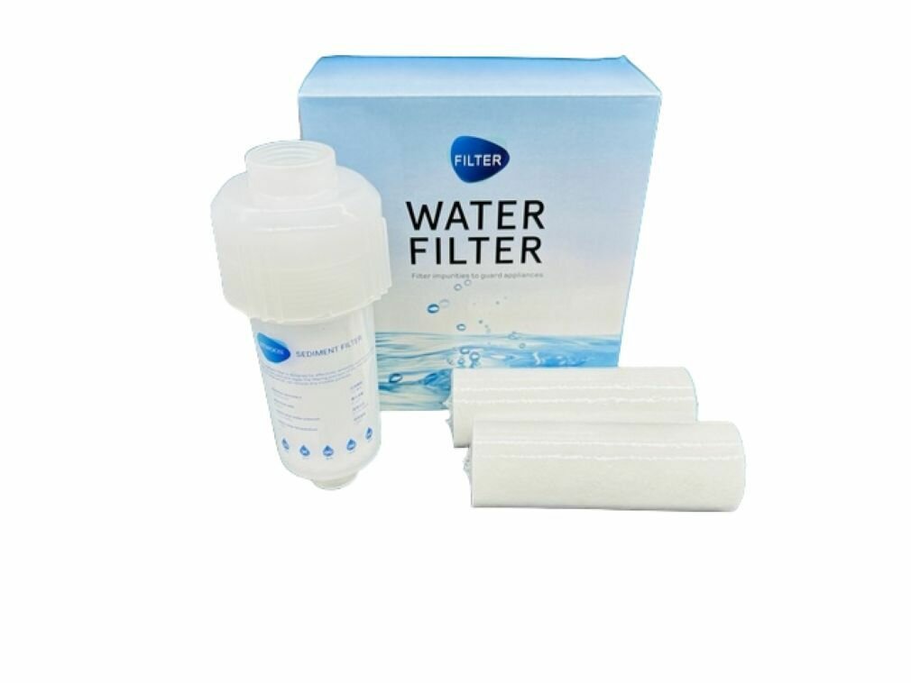 Фильтр для воды универсальный от песка и ржавчины цвет белый