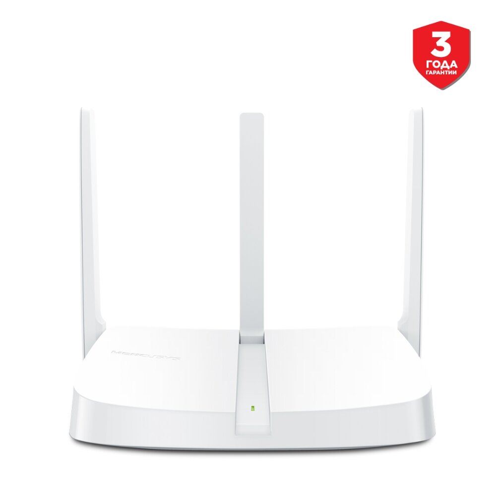 Wi-Fi Роутер Mercusys MW305R, 2.4ГГЦ N300, 4xRJ45 100Мбит/с, DHCP