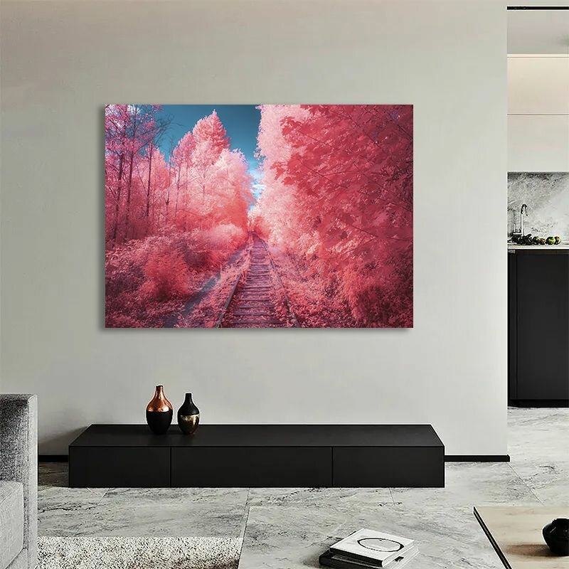 Картина ВсеКартины. тут "Красивый лес", на подрамнике, холст, дерево