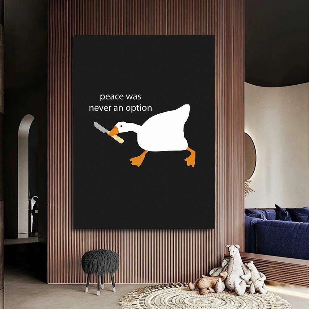 Картина на стену, картина гуси, 30х40 см.