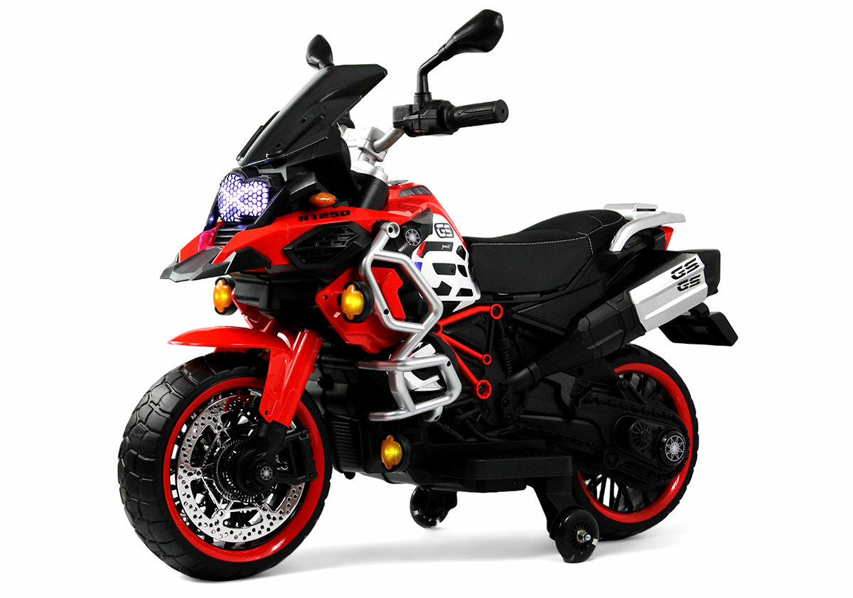 Детский электромотоцикл RiverToys М009БХ Красный