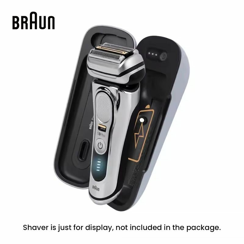 Портативный беспроводной зарядный чехол для бритвы Braun 9585PC, совместимый с моделями Braun series 8 / series 9 / 9Pro88