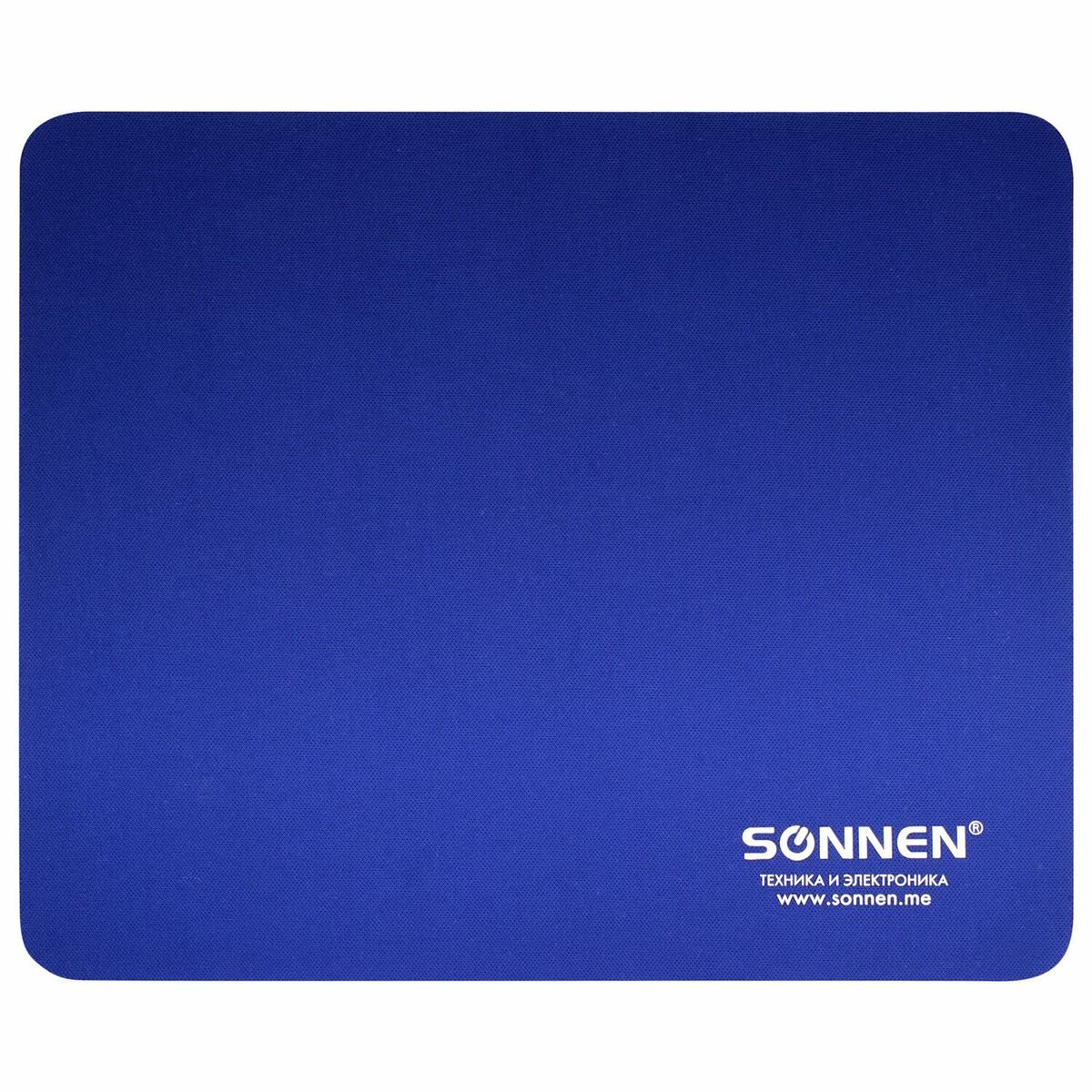 Коврик для мыши Sonnen BLUE, резина+ткань, 220х180х3мм (513308)