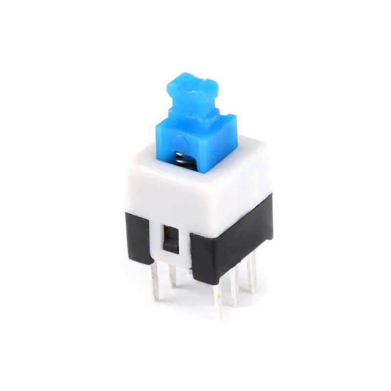 Тактильный переключатель 7x7mm Self Lock, синий