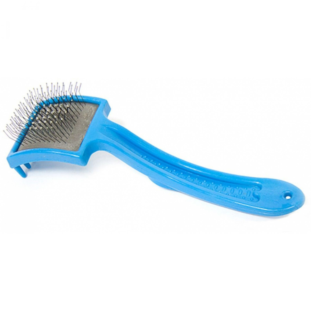 Пуходерка Зооник малая с каплей пластиковая, мягкая 50х54мм, цвета в ассортименте