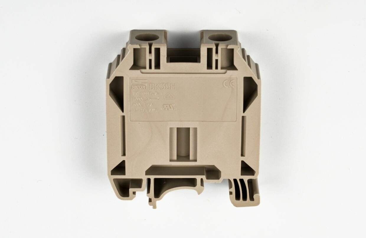 DK35H Клемма Dinkle проходная винтовая 2.5~50 мм2, 150А, цвет бежевый