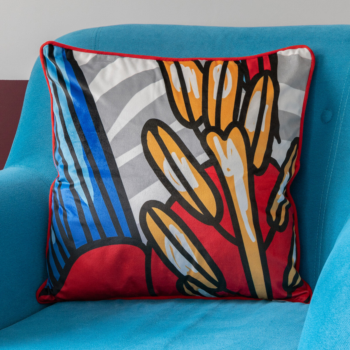 Декоративная подушка 50х50 см Iris Moroshka цвет Мультиколор