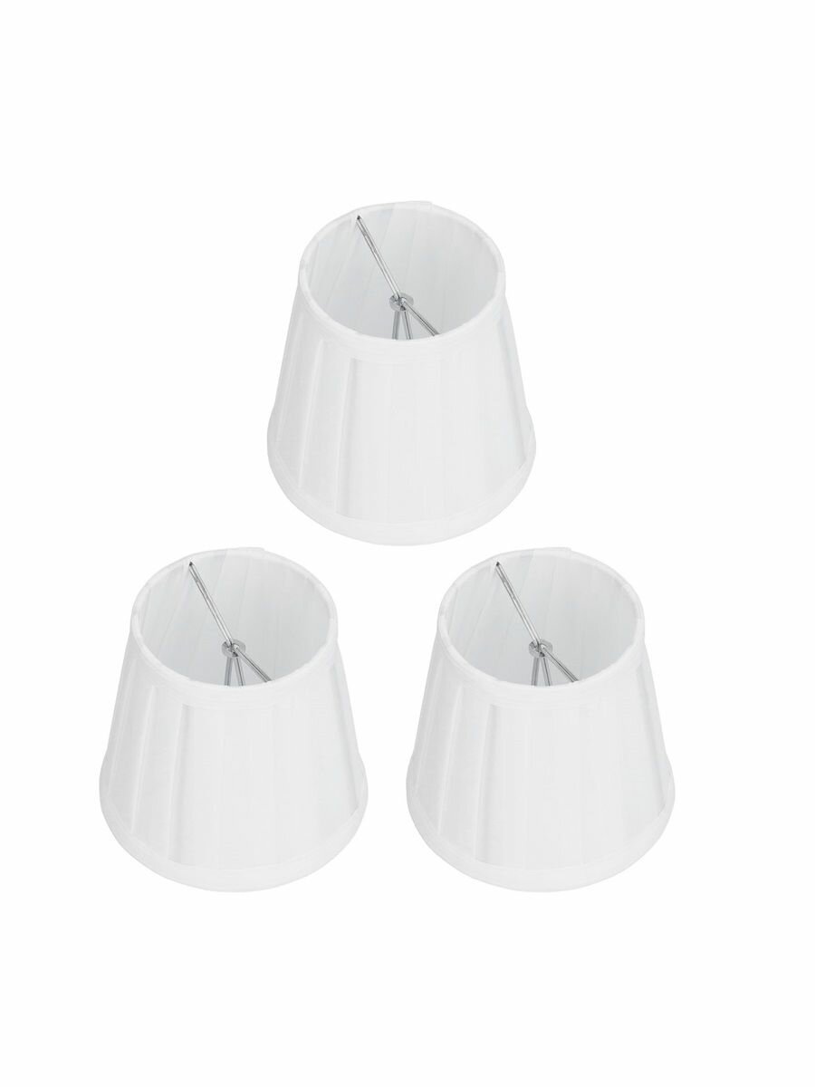 Белый E14, клипсы на тканевых абажурах, 3 шт, люстра, настенный светильник, украшения для офиса и дома, чехлы из мягкой ткани для светильников