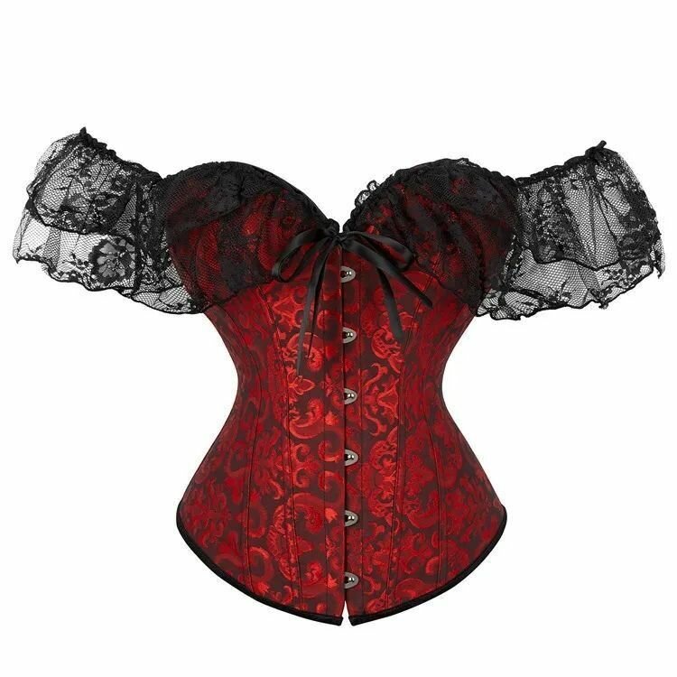 Корсет MOOCIE, размер 5XL, черный/красный