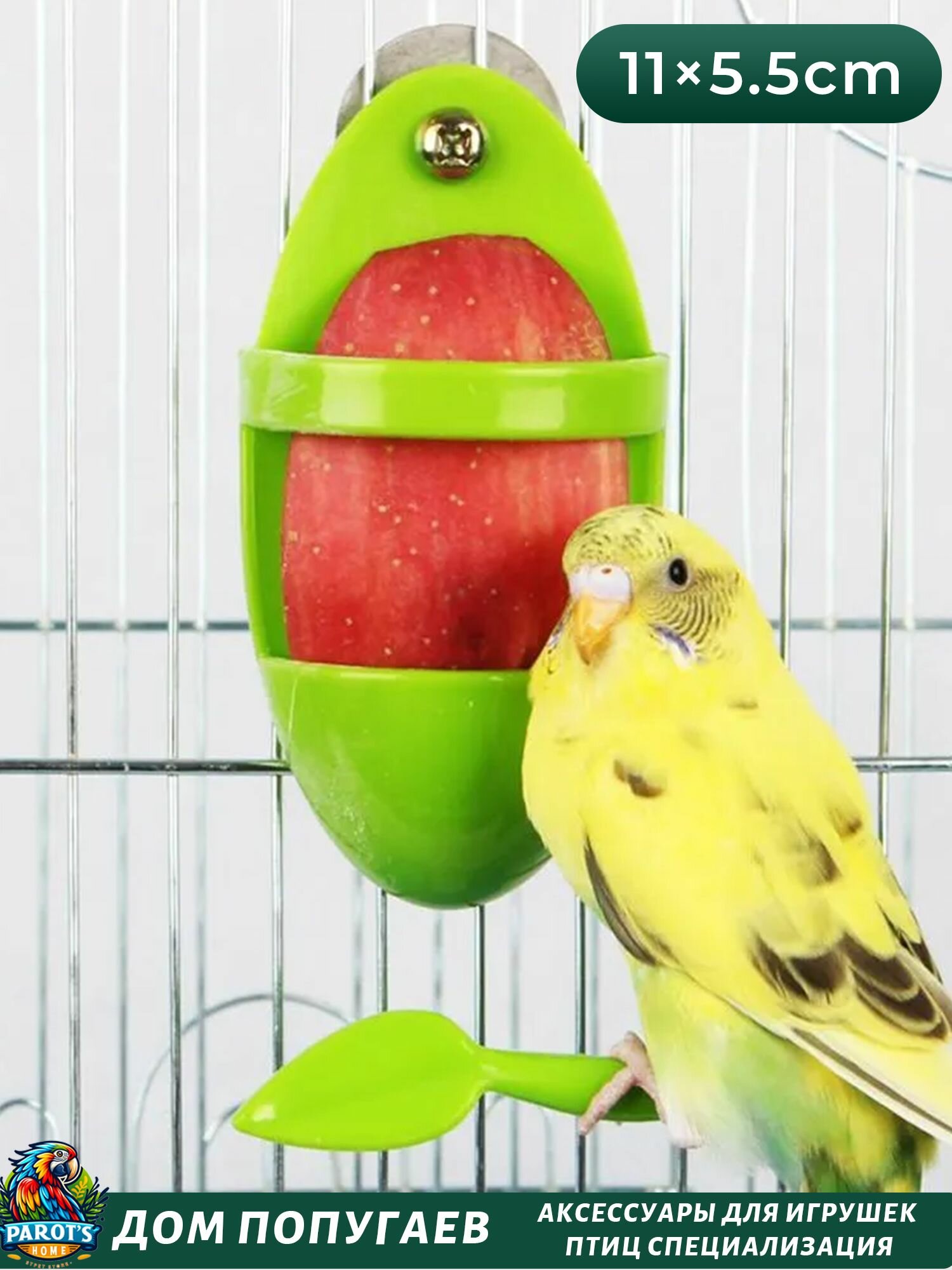 Держатель (подставка) панциря каракатицы сепии, Кормушка с жердочкой для лакомств птиц и грызунов