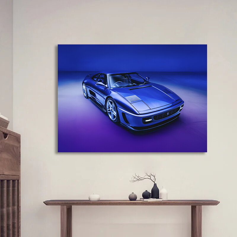 Картина феррари / машина, картины для интерьера / мальчику, 40х60 см.
