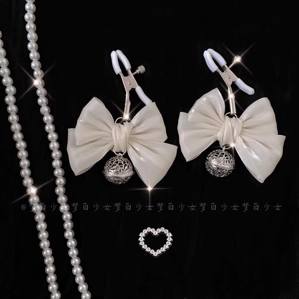 Зажимы для сосков в виде банта-колокольчика забавное наказание зажимы для сосков анальный колокольчик анальная пробка sm цепочка для сосков реквизит взрослые товары для женщин