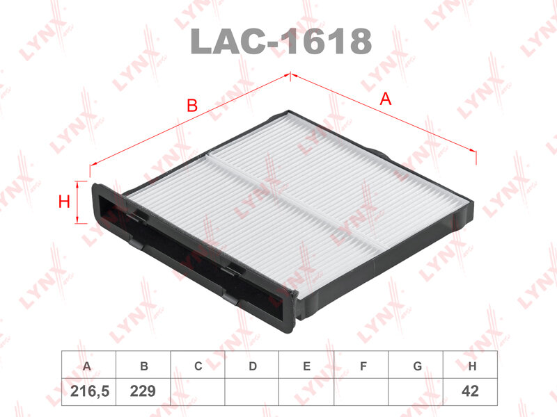 LYNXauto Фильтр салонный SUBARU Forester 18> / Impreza 16> / Xv 17>