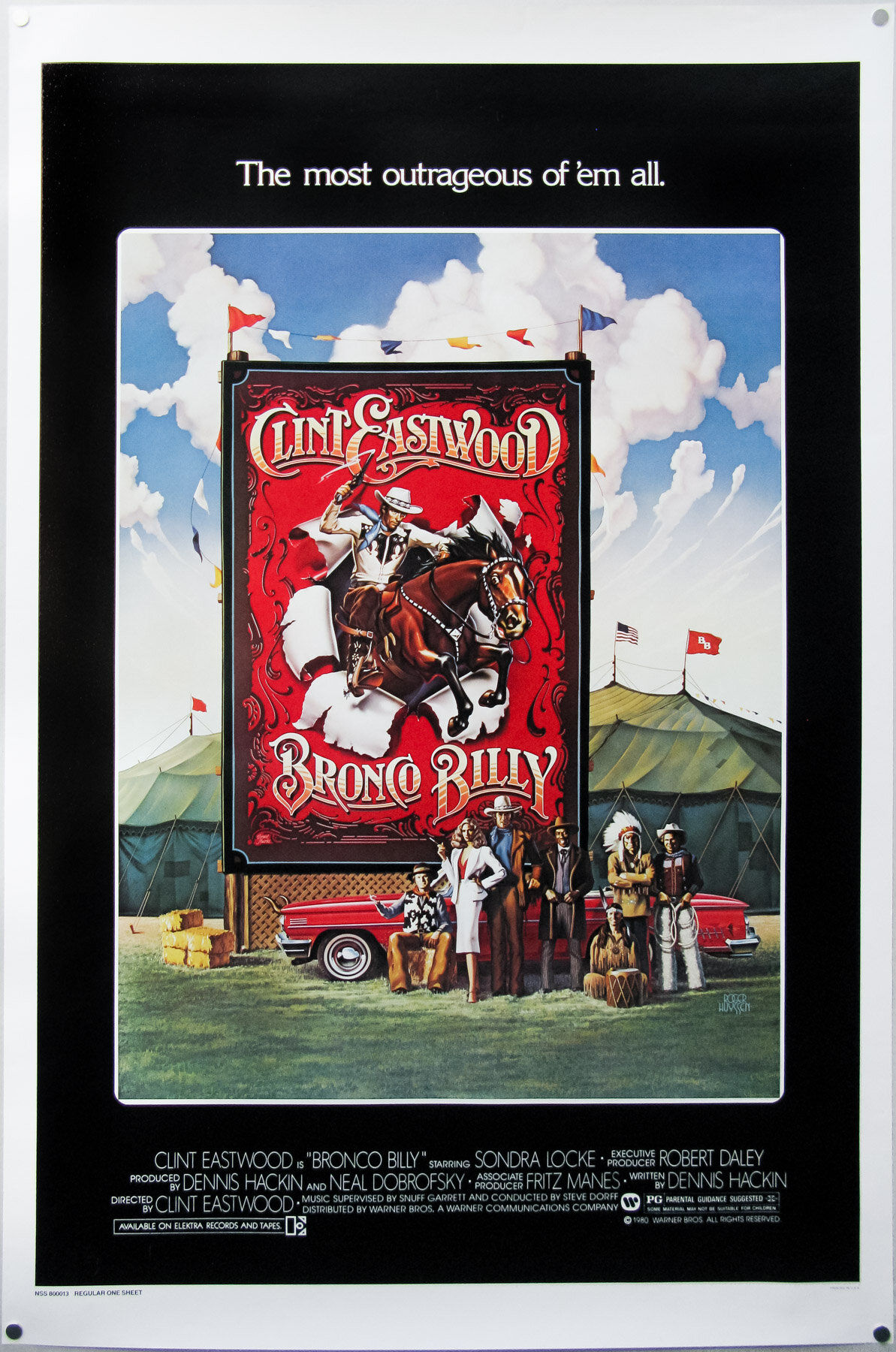 Плакат, постер Бронко Билли (Bronco Billy) 1980 на бумаге, размер 42х60см