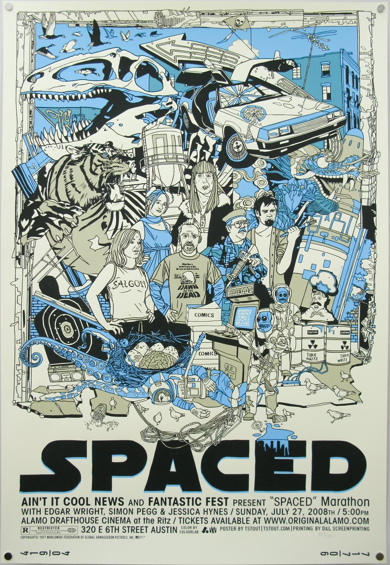 Плакат, постер сериал Spaced на бумаге, размер 21х30см