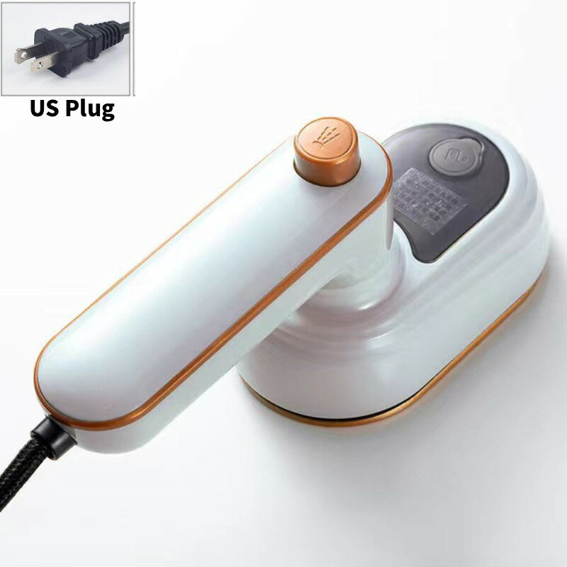 Compact travel garment steam iron machine with plastic interior for home and business travel white c us