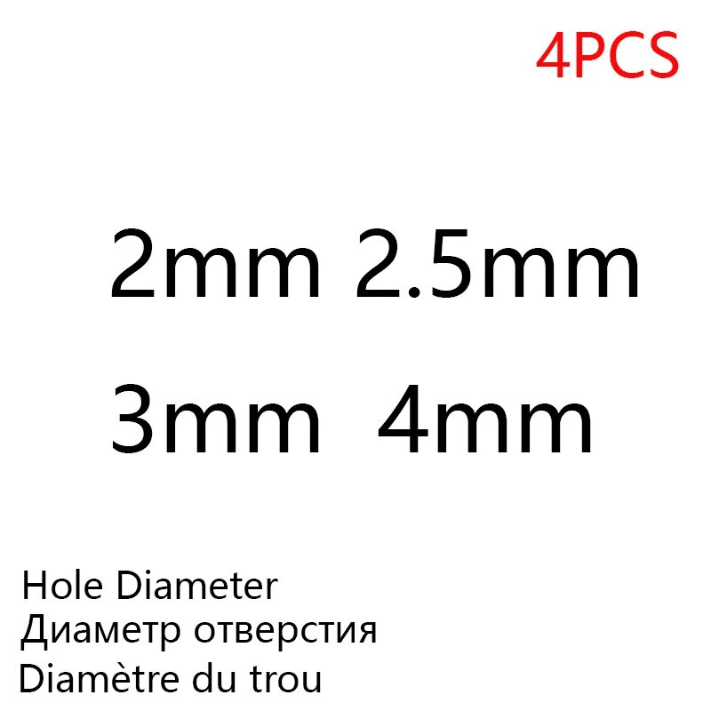 Набор инструментов для кожевенного ремесла 1-25 мм Black 2mm-4mm 4pcs