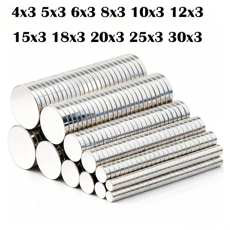 Неодимовые магниты 5x3 мм N35, 20 шт.