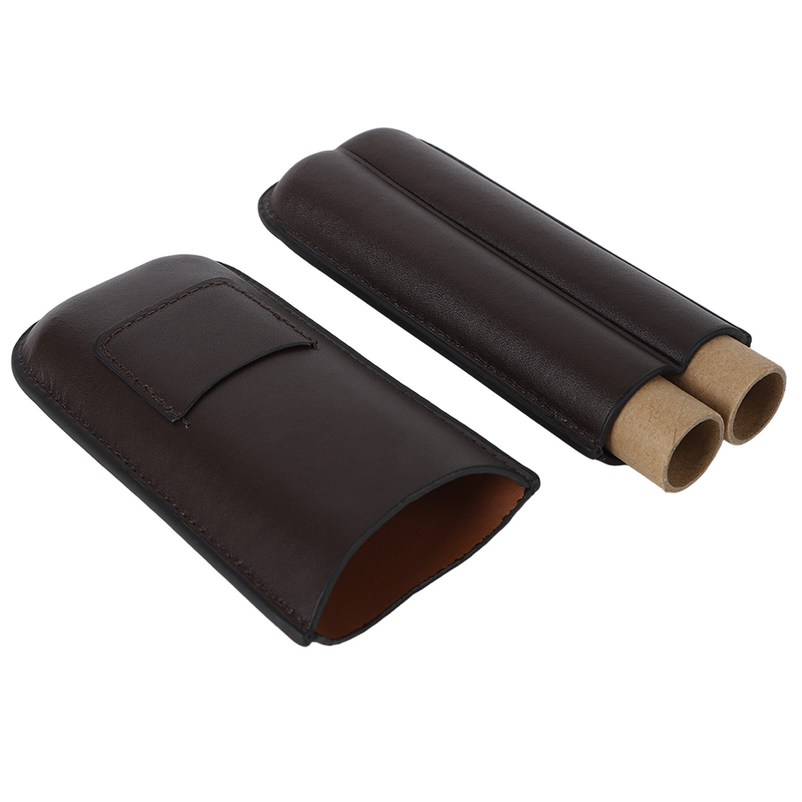 Удобный кожаный кейс для сигар с ножом и вентиляцией для путешествий, износостойкий и стильный, для бизнеса:
