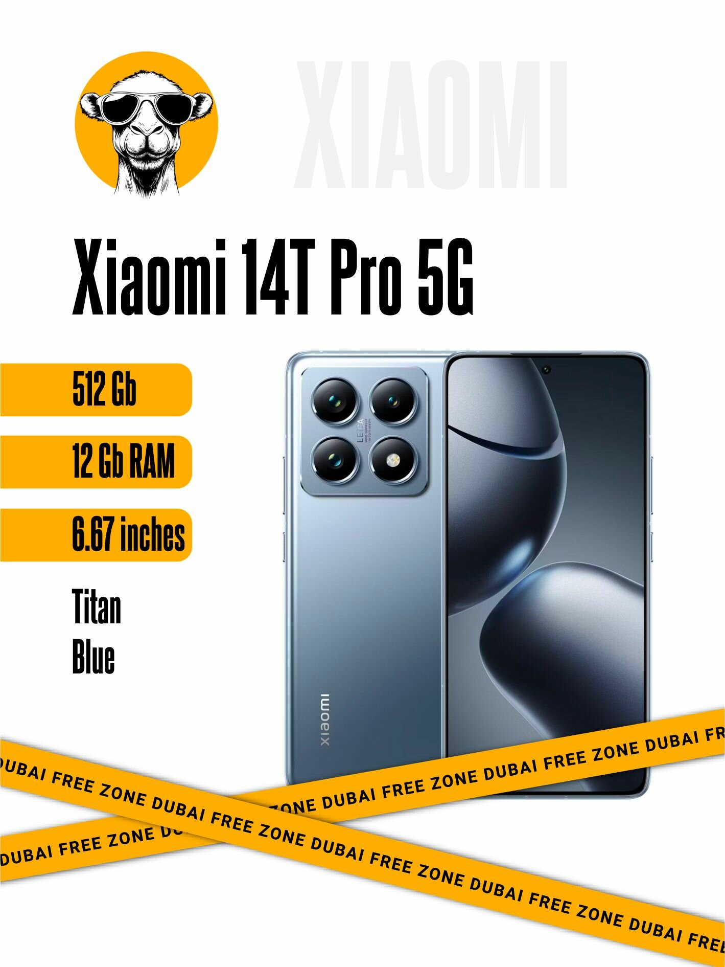 Смартфон Xiaomi 14T Pro 5G 12/512Gb Titan Blue/Синий