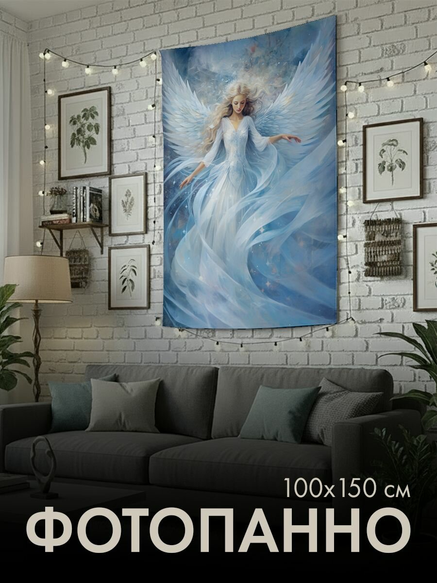 Панно тканевое PrintyFull / 100x150 см / Снегурочка