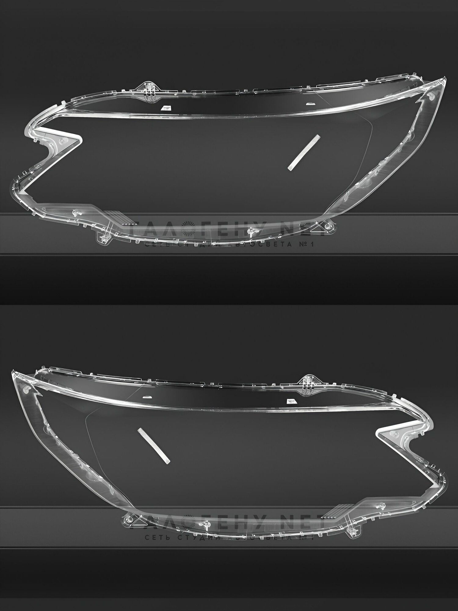 Стекла фар GNX для Honda CR-V 4 (2014-2018), левое и правое, поликарбонат